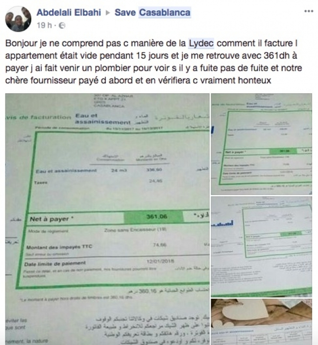 Les Casablancais en colère contre "les factures salées" de la Lydec | le360.ma