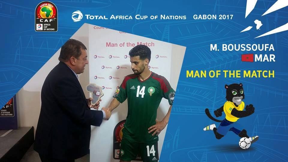 Maroc-RDC: M'Barek Boussoufa élu homme du match
