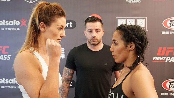 Vidéo. La pesée avant son premier combat en MMA de la championne ...