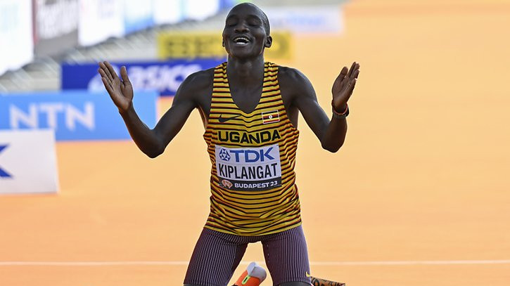 Mondiaux d'athlétisme: l'Ougandais Kiplangat remporte le marathon hommes