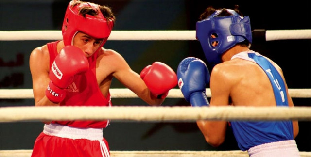 La sélection marocaine de boxe en stage de préparation international à Salé