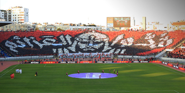 Botola: le nouveau tifo impressionnant des Winners avant Wydad-FUS